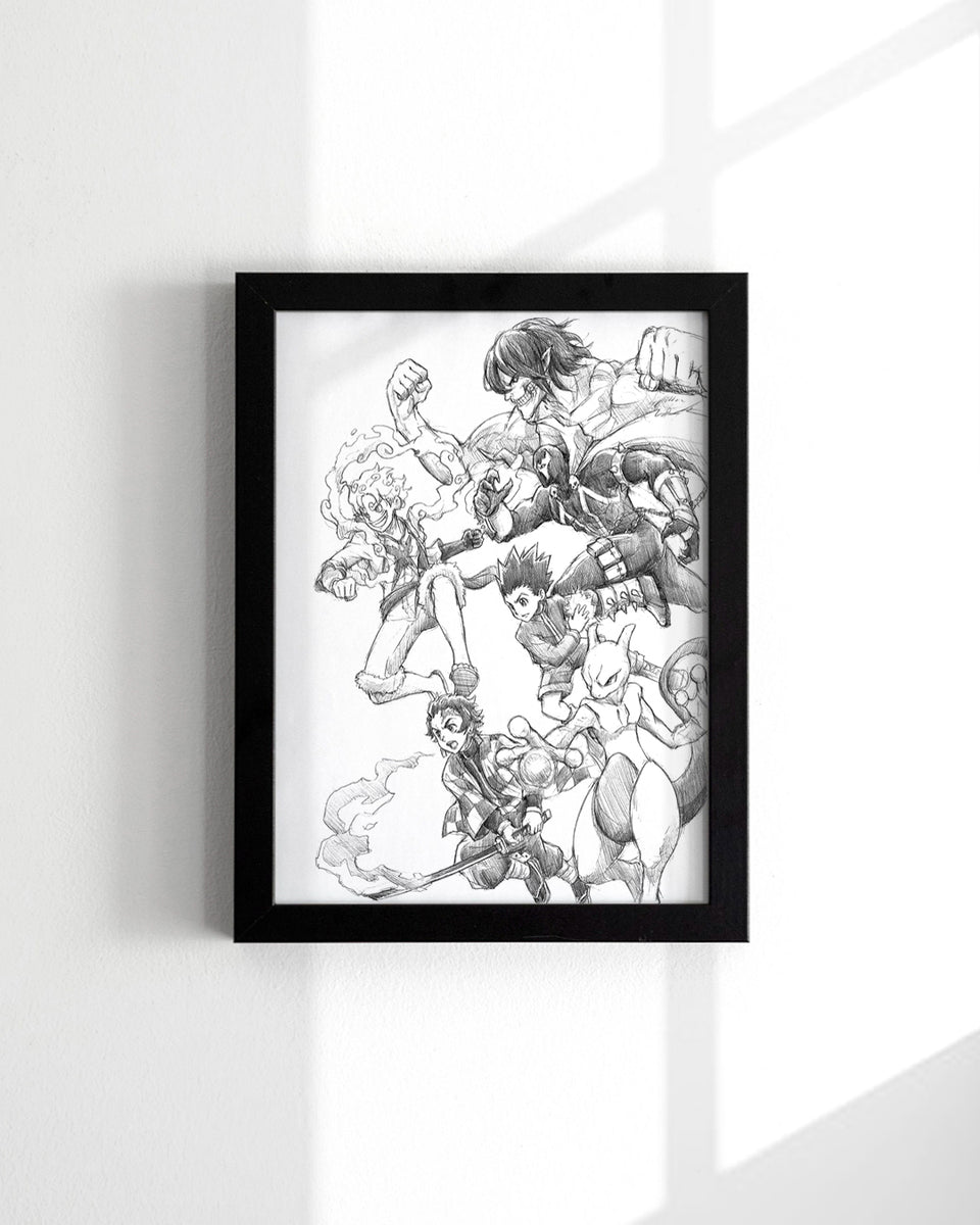 Manga Crossover Poster Print – Project Rocket