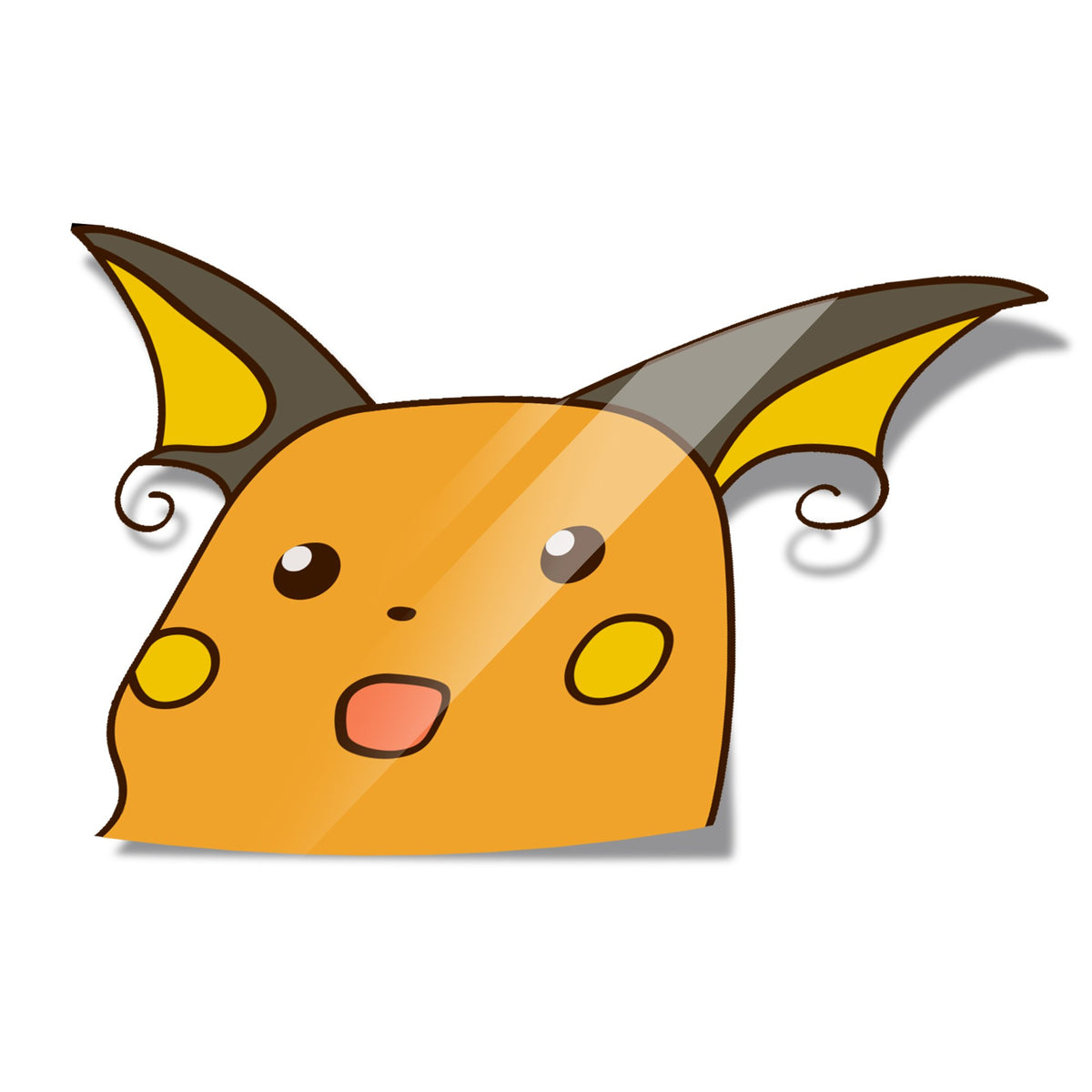 PIkachu Raichu Shocked Meme Universal Car Decal / Sticker – Project Rocket